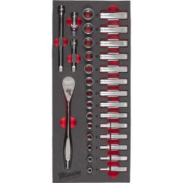 4932479825 3/8" skum 32 dele Skraldenøglesæt fra Milwaukee