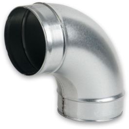 90°-Knæk Længdefalset 125mm Rør fra Axminster